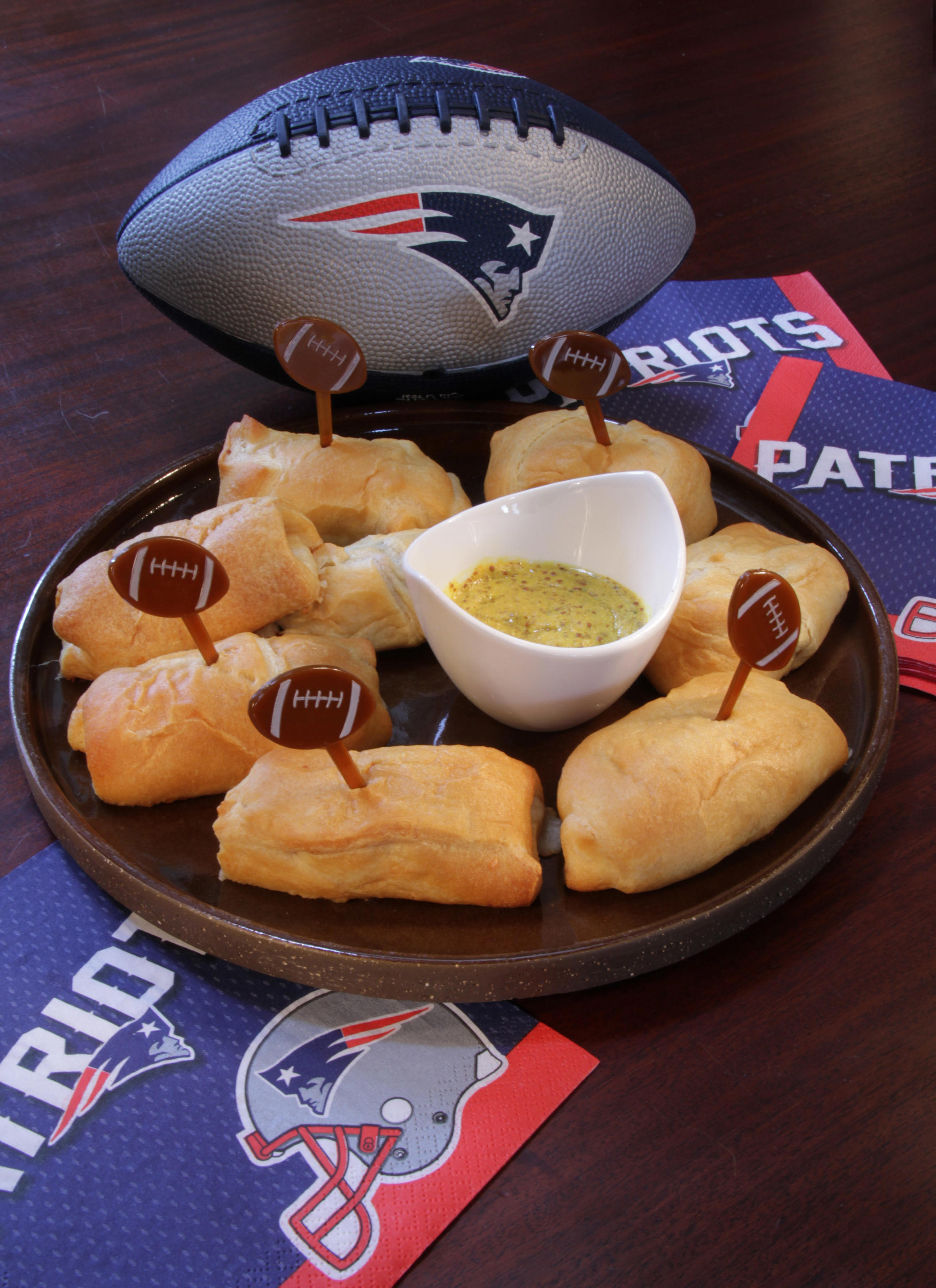 The Patriots are on to the next round. It's time for pigs in blankets