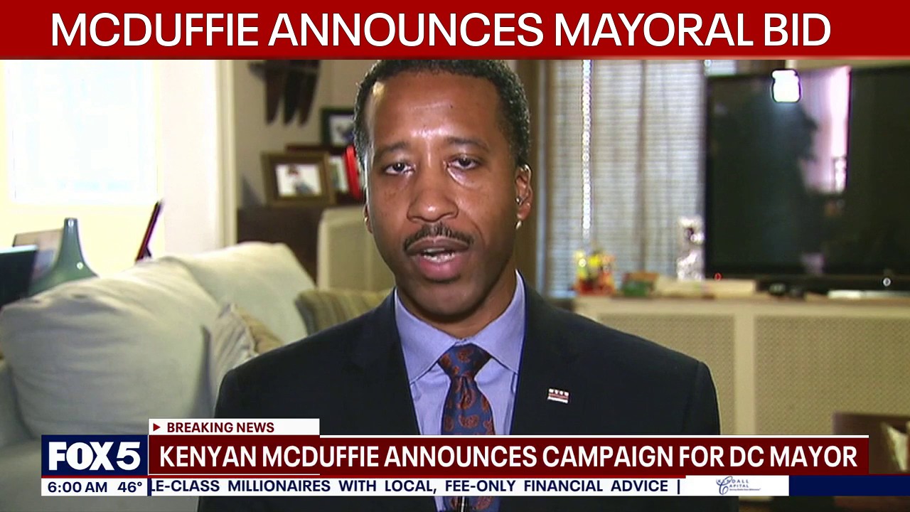 Kenyan McDuffie announces run for DC mayor