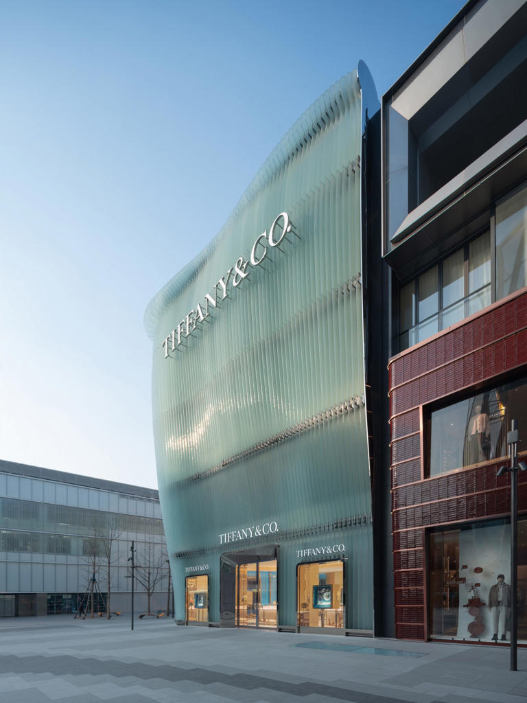 MVRDV drapes glass veil around Tiffany & Co flagship in Beijing