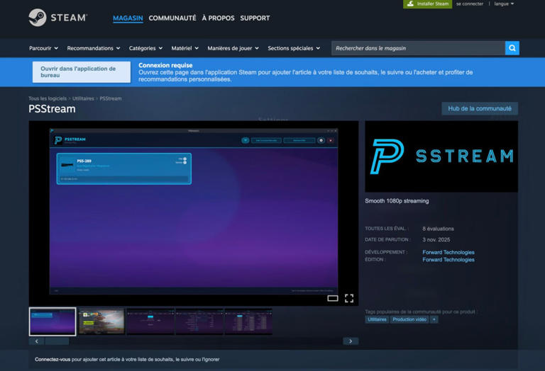 PSStream : l’application qui fait ce que Sony refuse de proposer sur PC ...