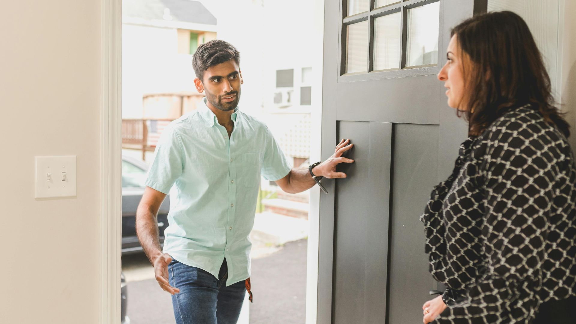Two people came to my house asking about an apartment. I had no idea ...