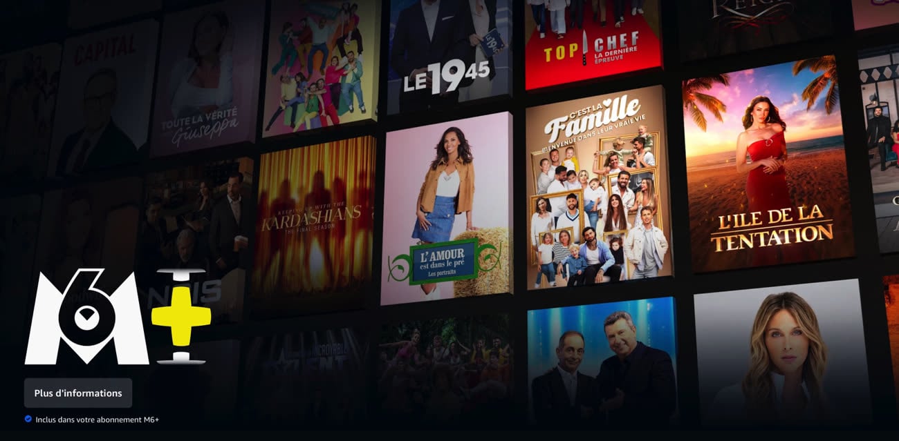 M6+ s'intègre dans Amazon Prime, comme France.tv