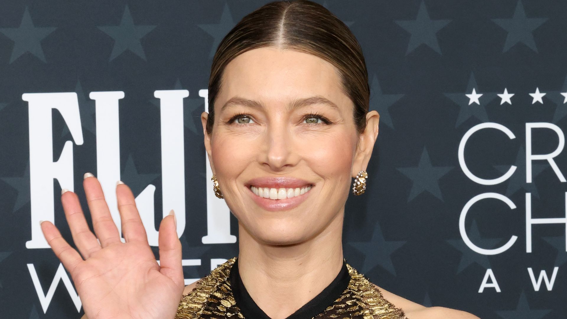 Jessica Biel’s shimmering gold Lanvin gown is what we’re still talking ...