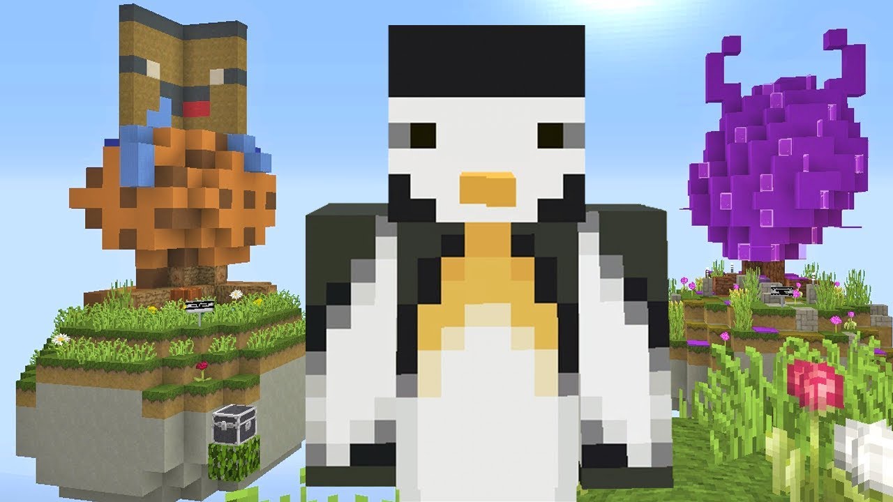 Minecraft Xbox Sky Wars battle on Blossom map