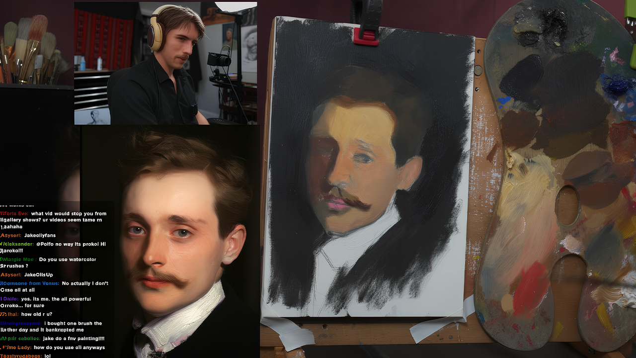Inside a Sargent-style portrait painting session with techniques ...