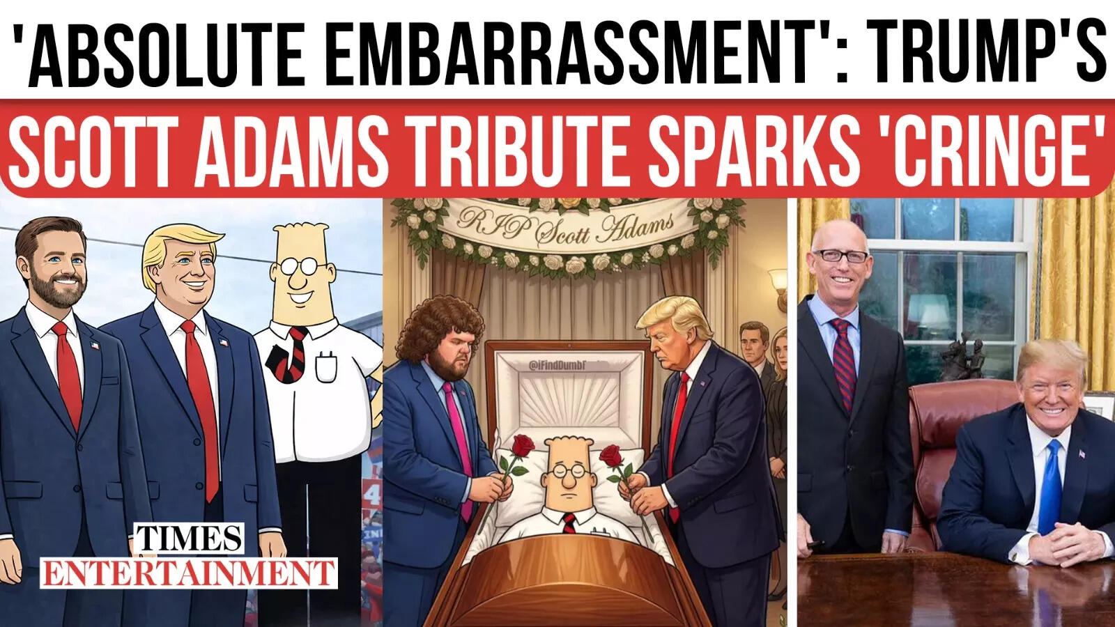 Trump slammed over AI-tribute to 'Dilbert' creator Scott Adams