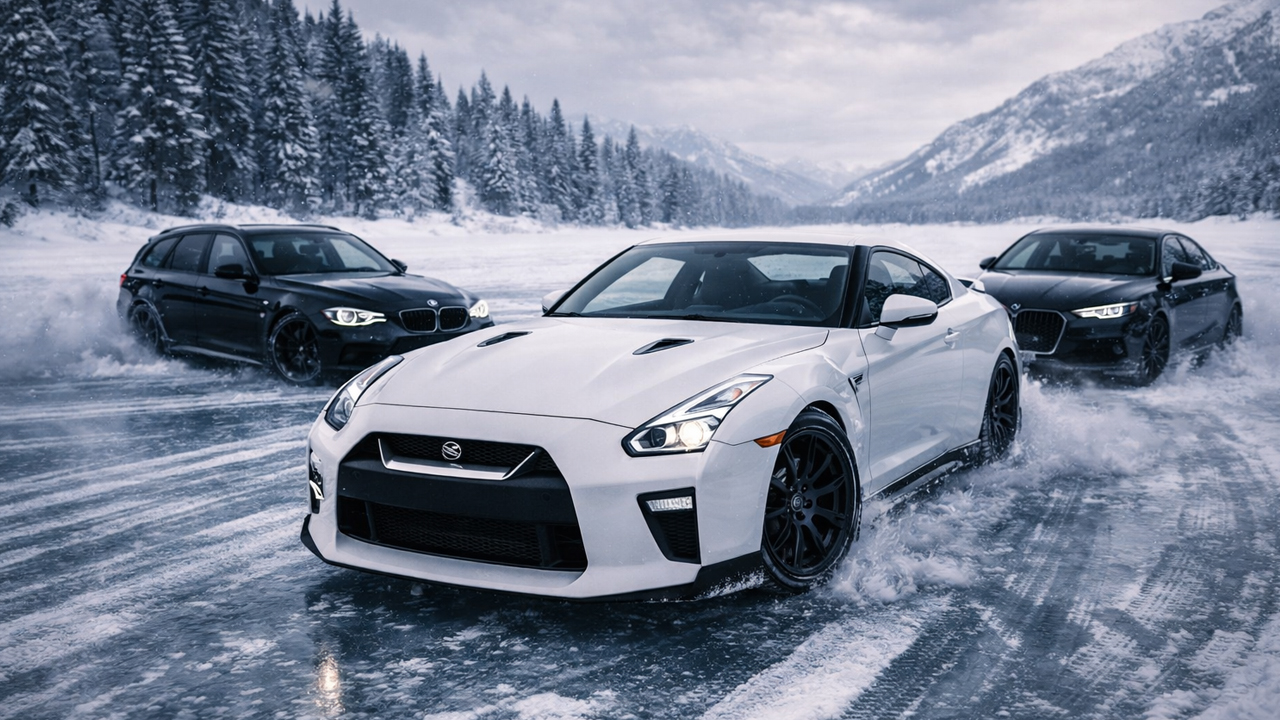 AWD cars tested on ice in winter showdown