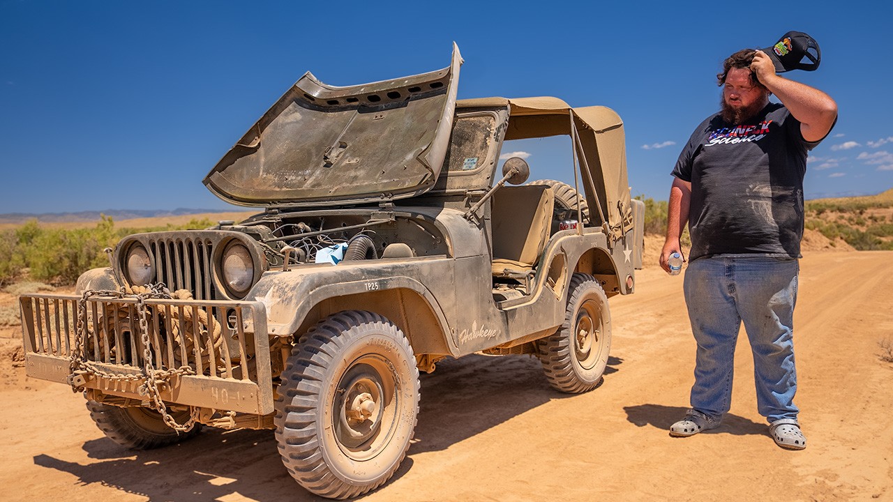 We drove a 70-year-old Army jeep off-road... then police stopped us