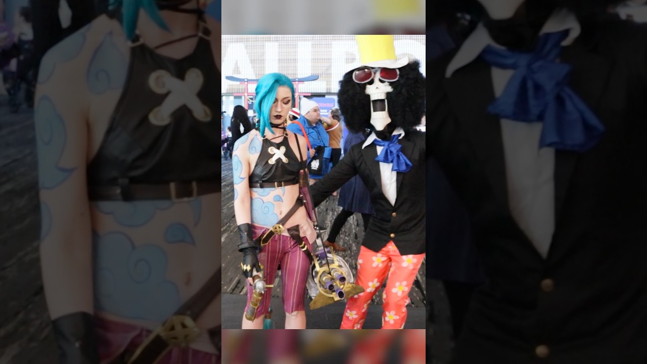 Brook steals pantsu from Jinx #onepiece #jinx #cosplay