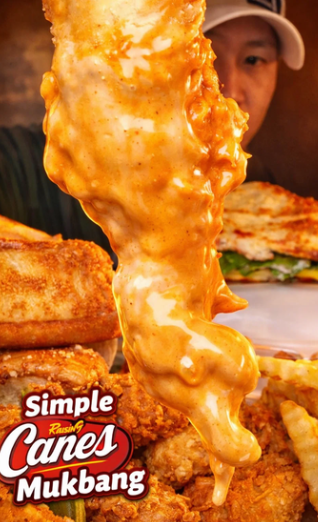 A simple Raising Cane’s mukbang