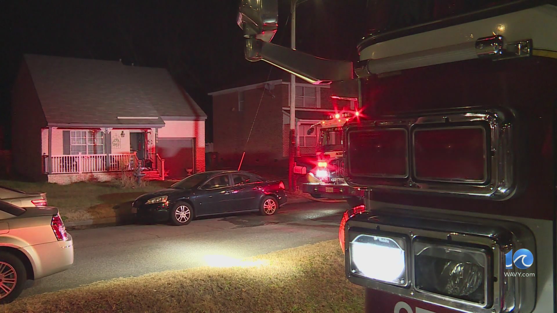 3 displaced after overnight house fire on East Princess Anne Road
