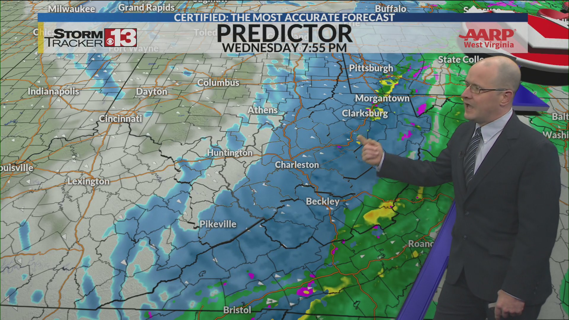 Warm Wednesday morning turns arctic cold tonight