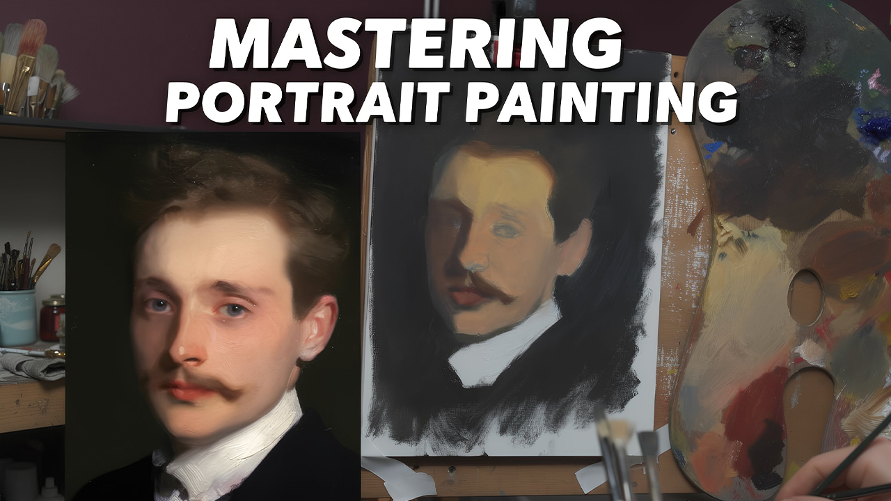 How John Singer Sargent painted portraits | Live painting demonstration ...