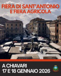 Chiavari: fine settimana con la tradizionale fiera di Sant’Antonio