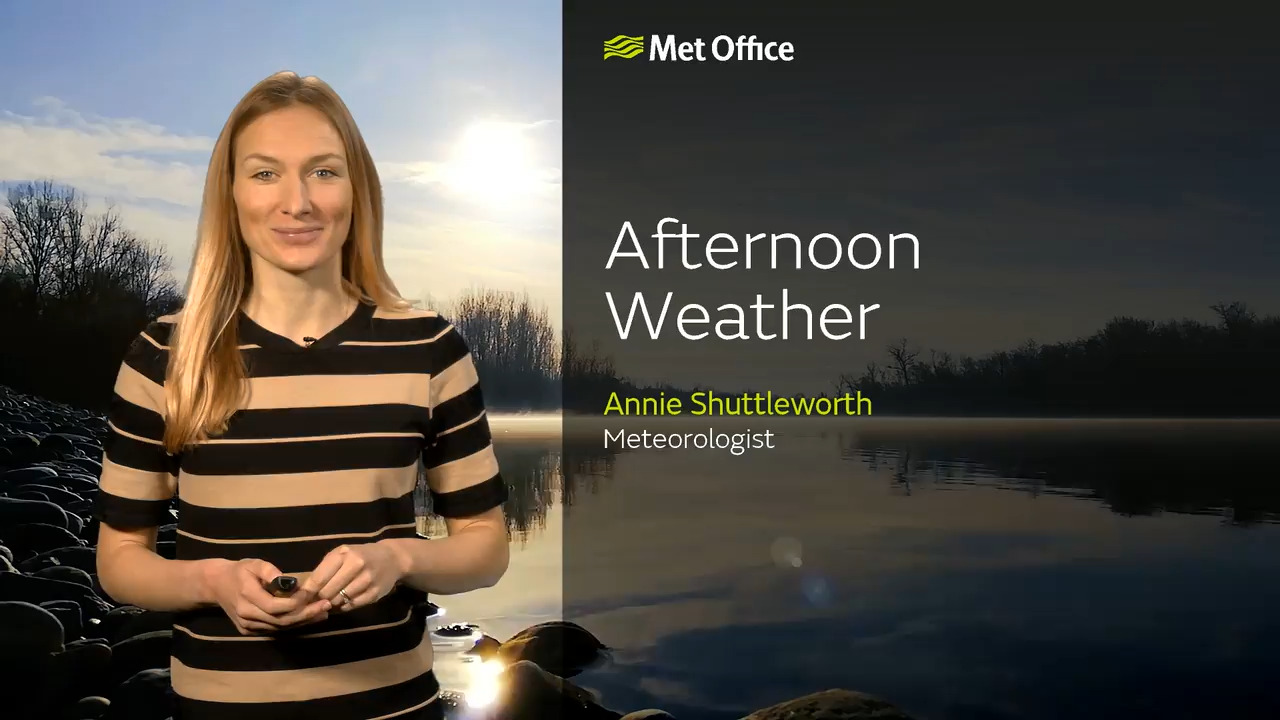 Met Office Wednesday afternoon weather forecast 14/01/2026