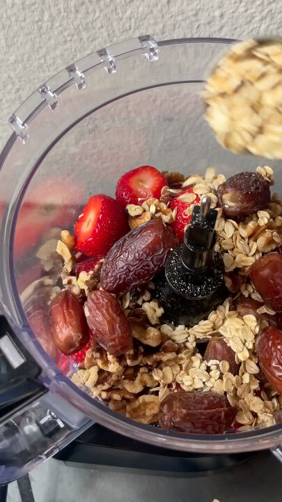 Healthy strawberry truffles