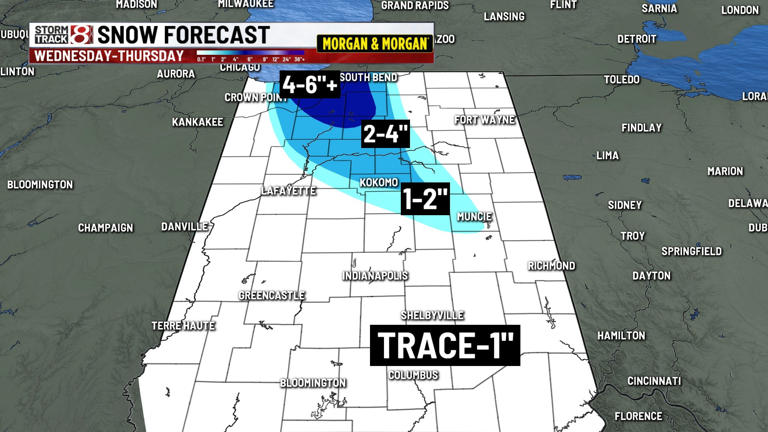 Cold front brings freezing temps and snow to central Indiana | Jan. 14 ...