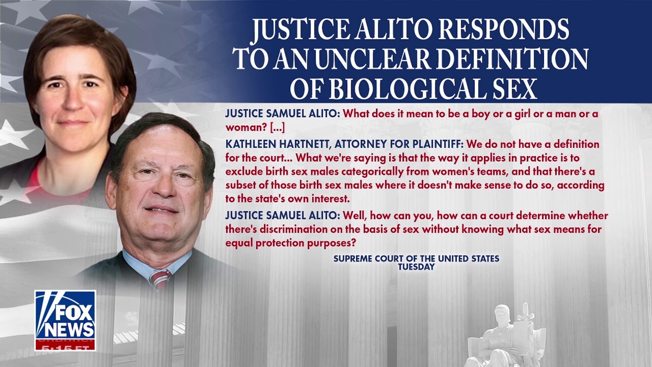 Justice Alito pins down lawyer who won't define boys, girls in court