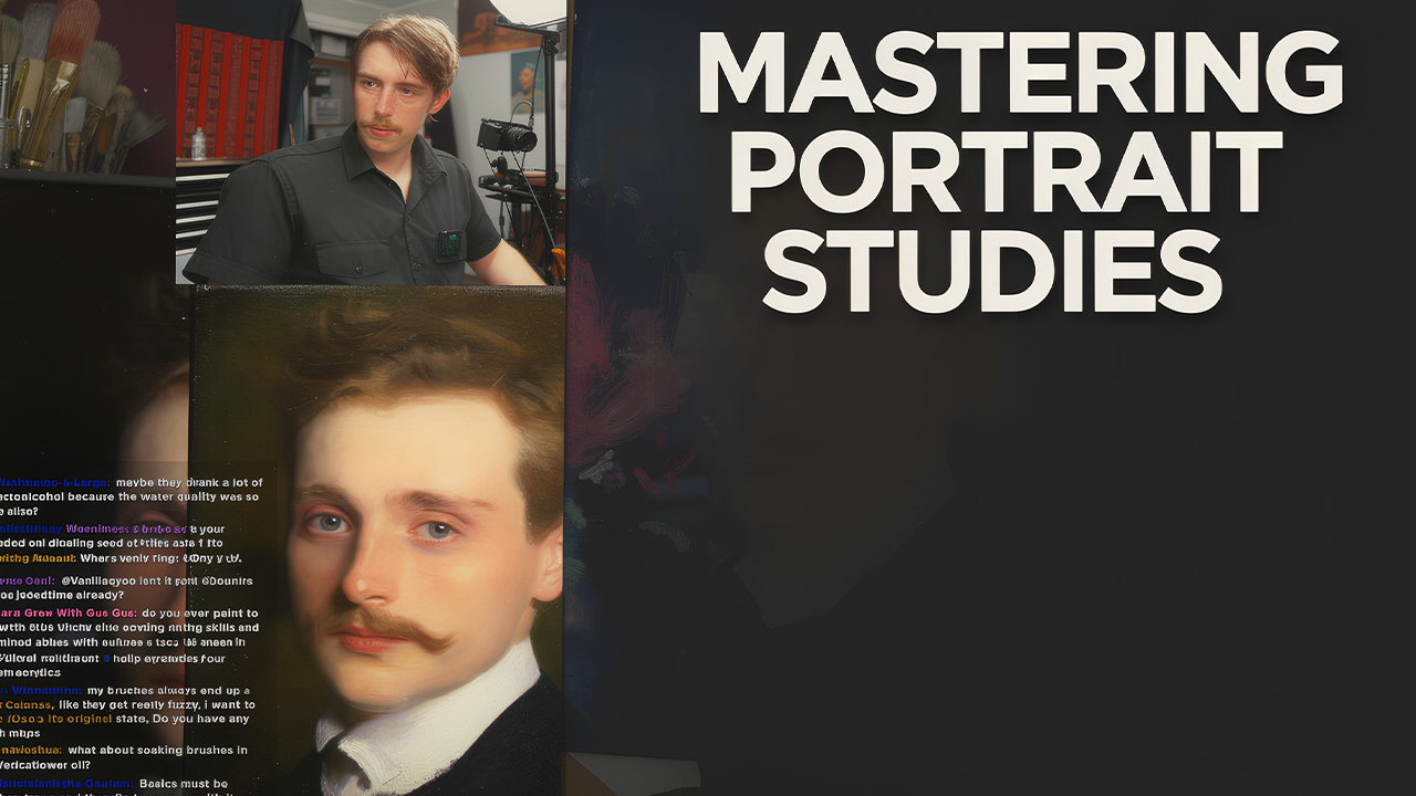 Learning portrait painting through the methods of John Singer Sargent