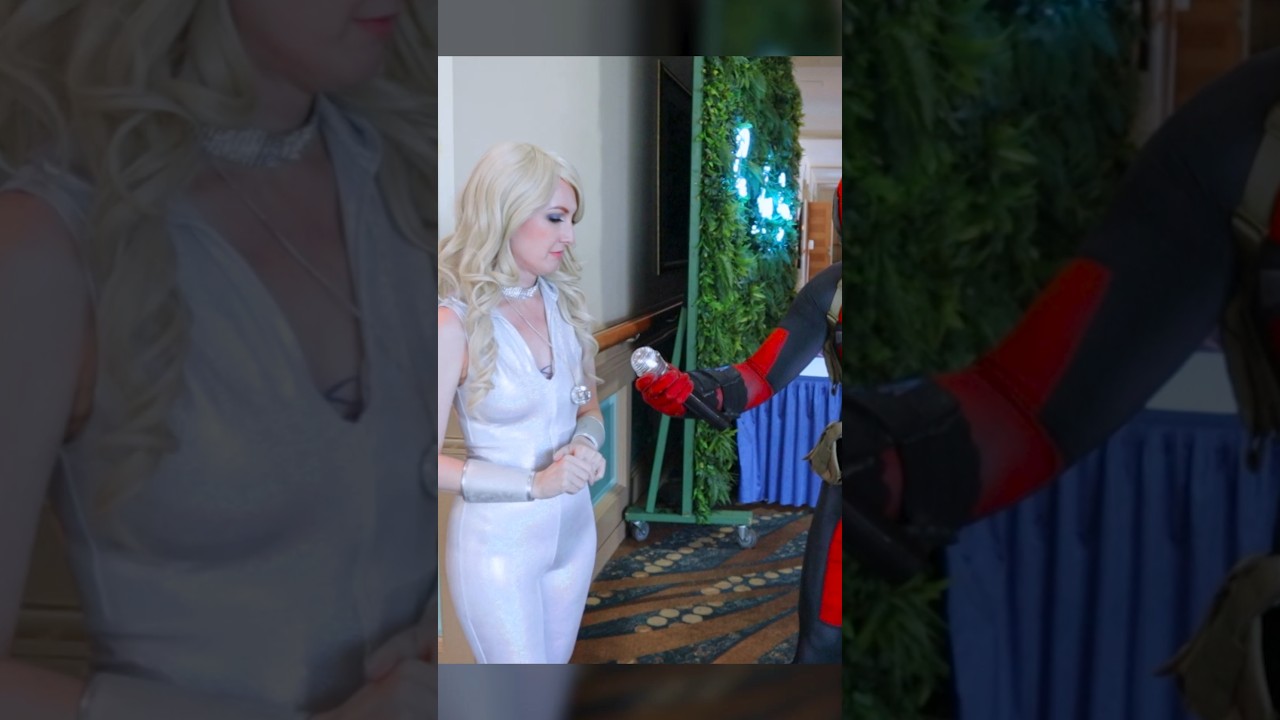 Deadpool just helping Dazzler out #deadpool #marvel #cosplay