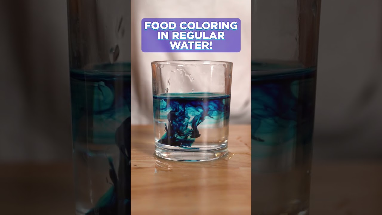 Food coloring in salt water creates strange visual patterns