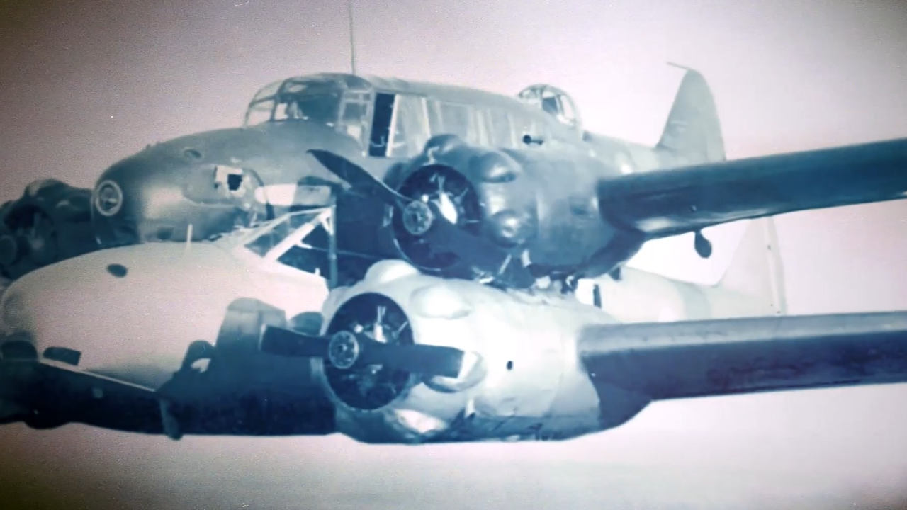 The miracle of the mid-air collision that fused two planes together