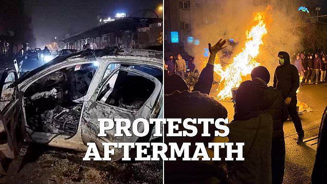 Iranian media shows what is said to be aftermath of protests