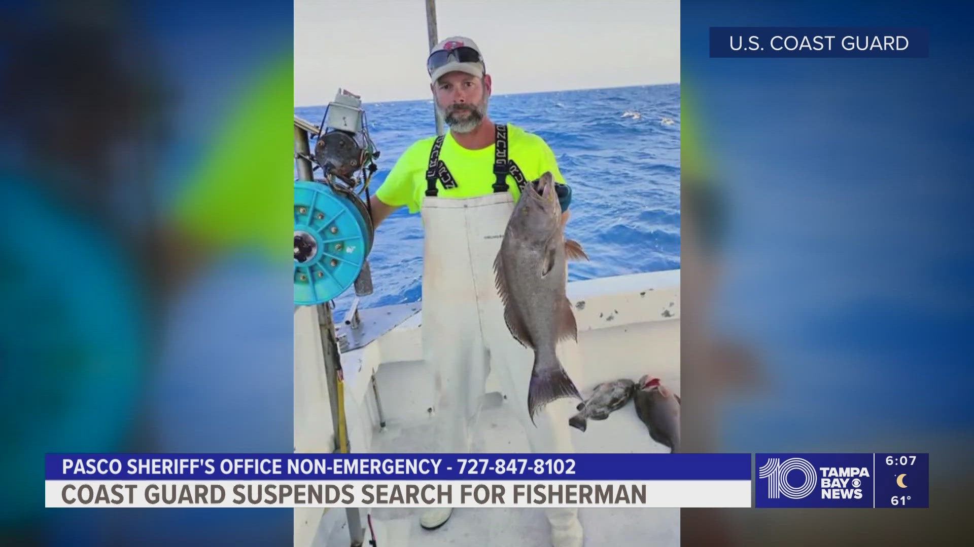 Missing boater off Anclote suspended by US Coast Guard