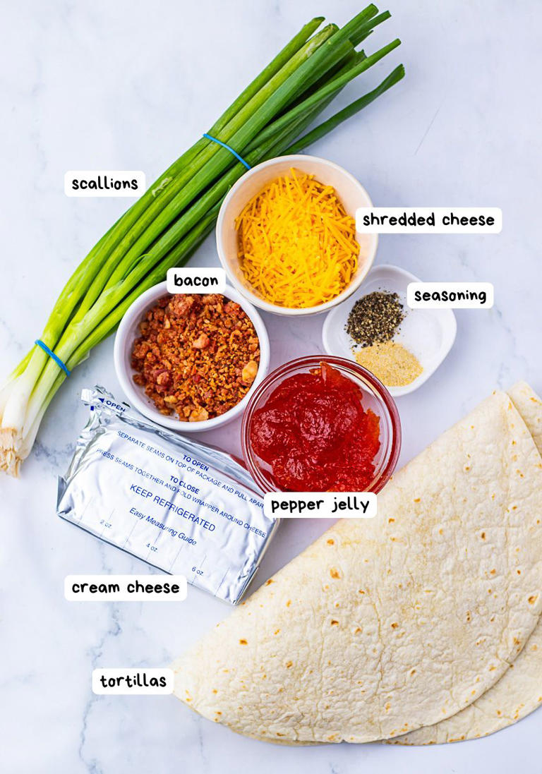 Pepper jelly pinwheels that disappear every single time