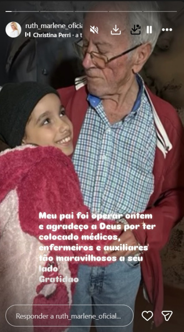 Pai de Ruth Marlene operado após dias de longa espera no hospital