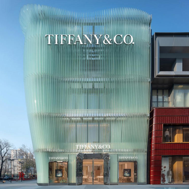 MVRDV drapes glass veil around Tiffany & Co flagship in Beijing