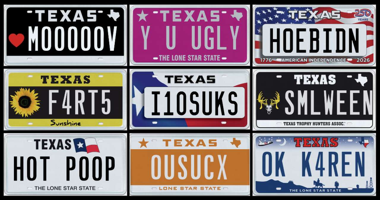 D3N1ED: 52 custom Texas license plates rejected by the DMV in 2025