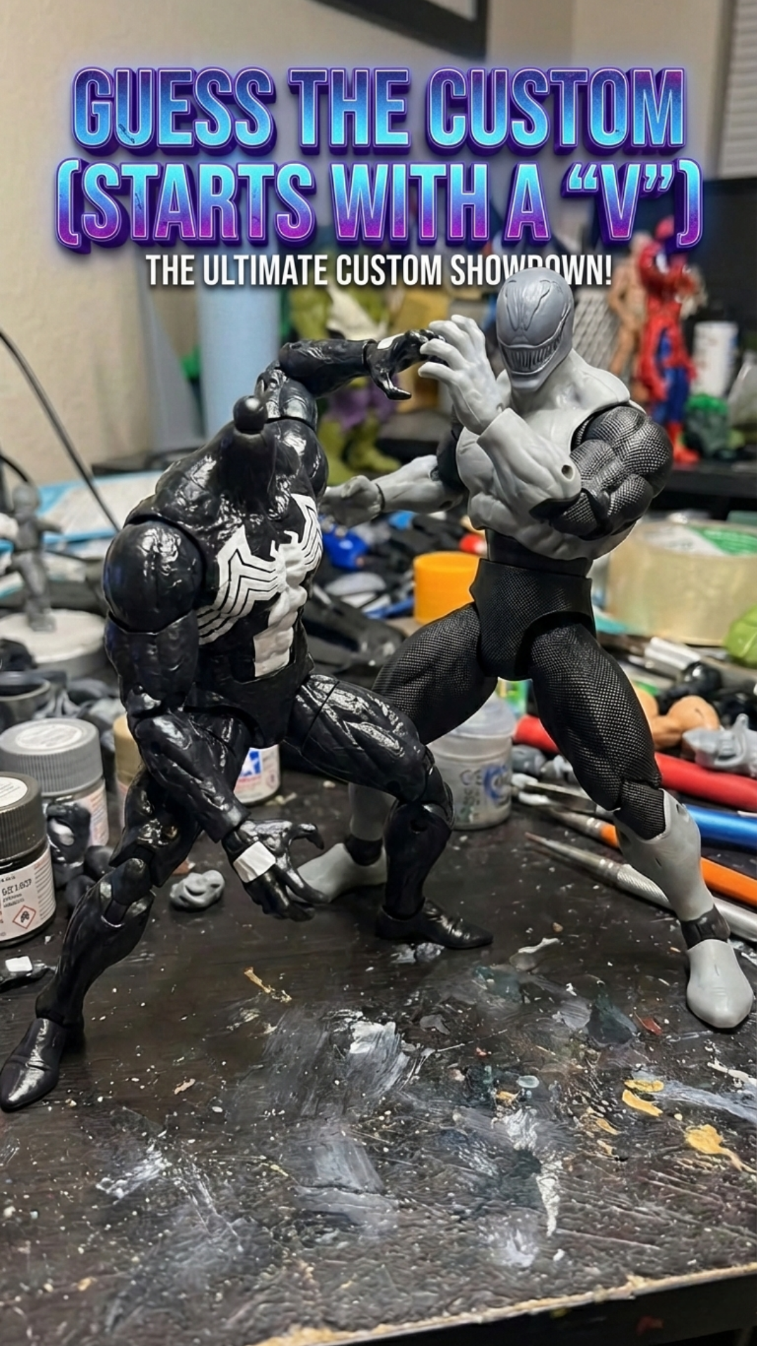 Guess the custom (starts with a “V”) Marvel Legends display challenge