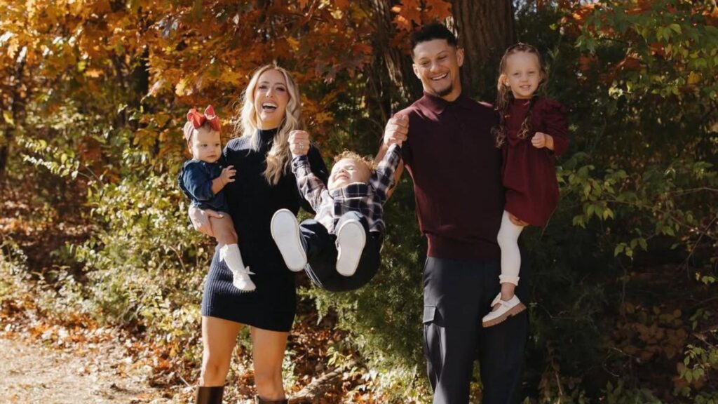 Patrick and Brittany Mahomes throw sweet family party for Golden Raye’s ...
