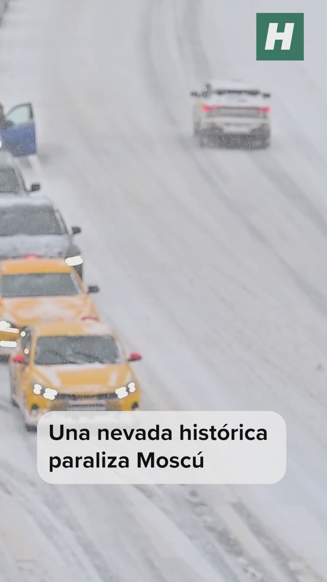 Una nevada histórica paraliza Moscú