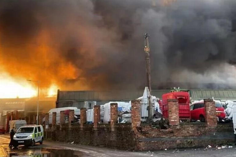 Explosions heard across city after 'major toxic incident' at factory fire