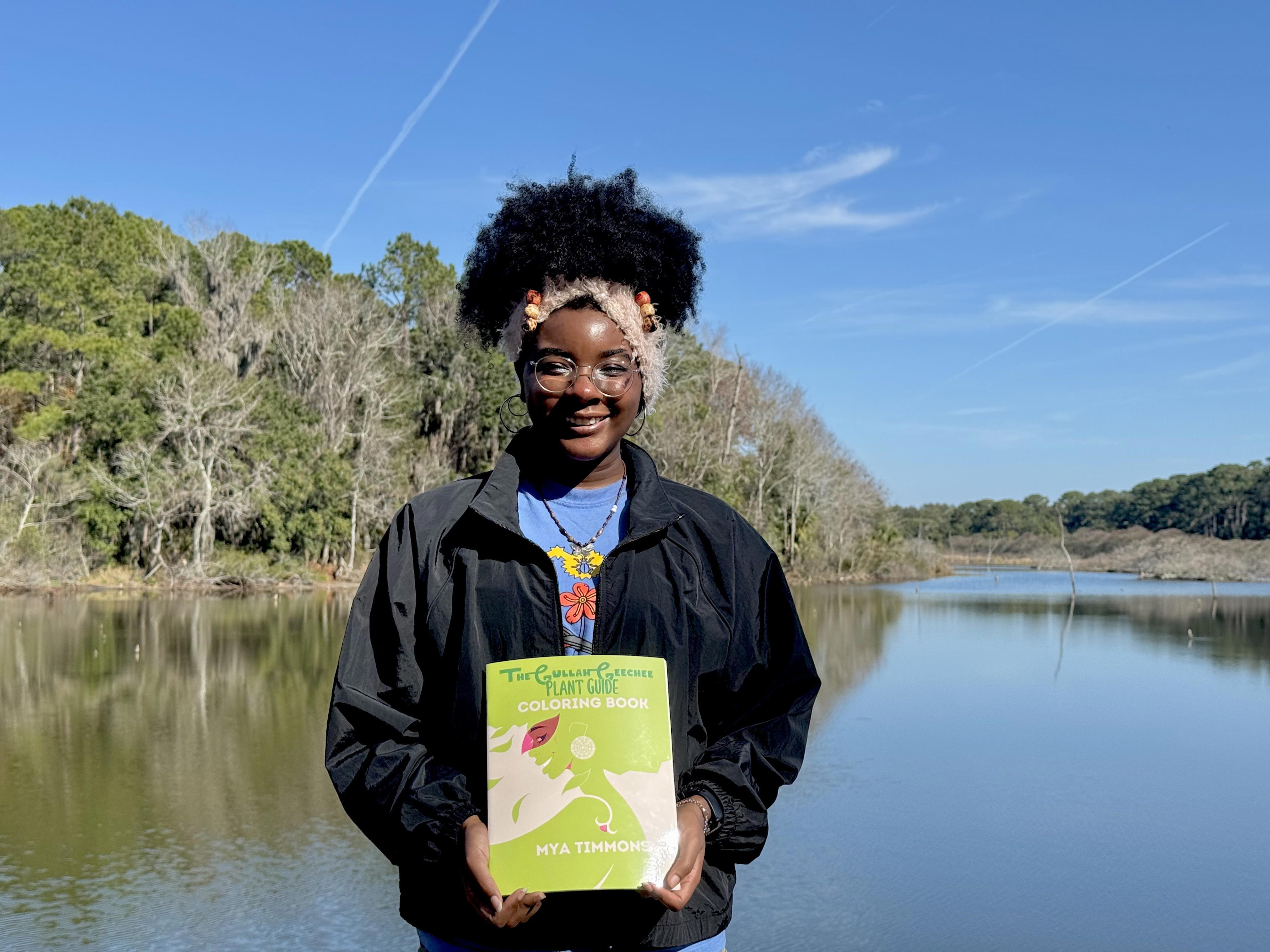 A Gullah Geechee artist reimagines plant life in mural, coloring books