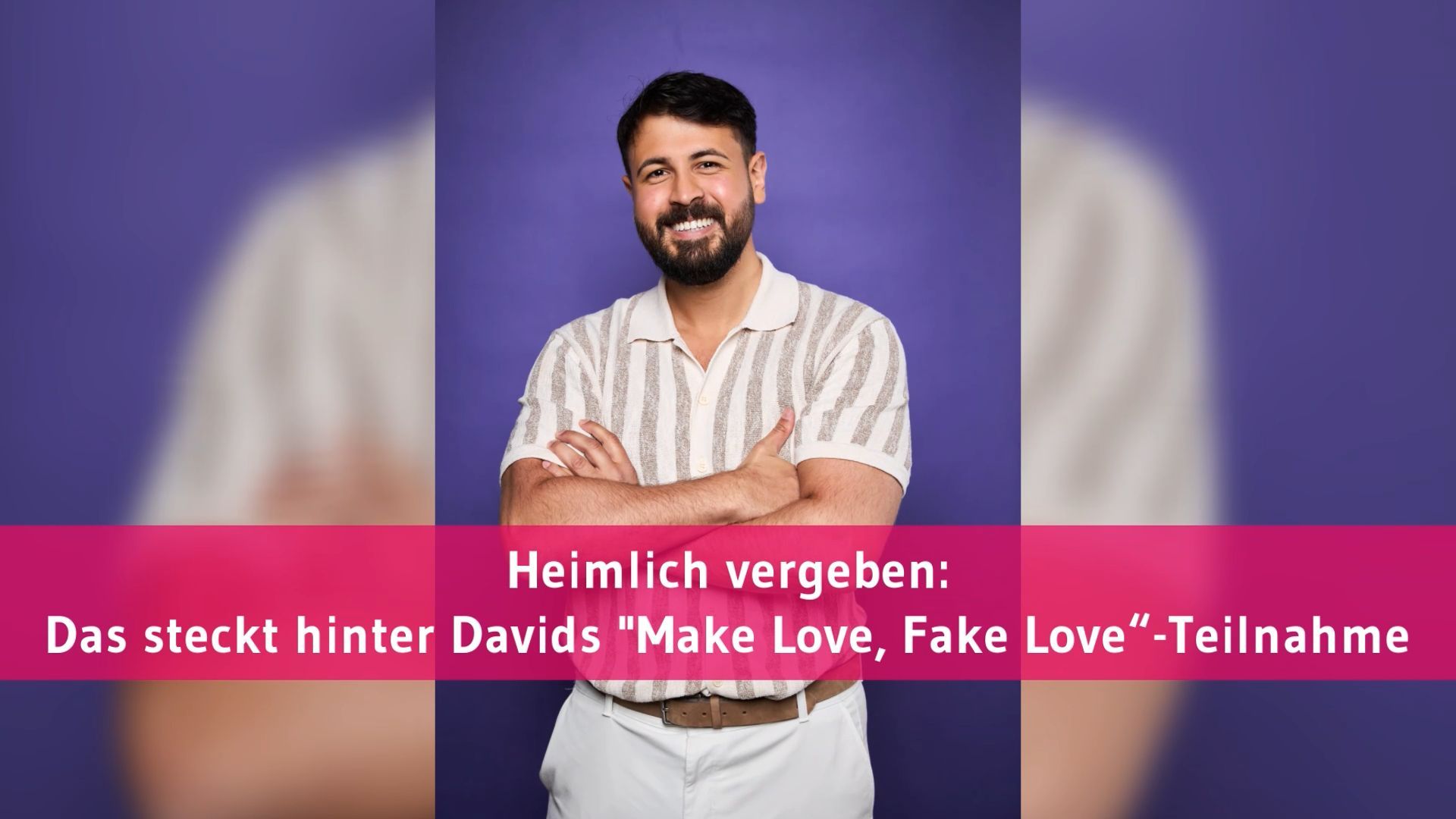 "Make Love, Fake Love": Heimlich vergeben – "Bachelorette"-Star David ...