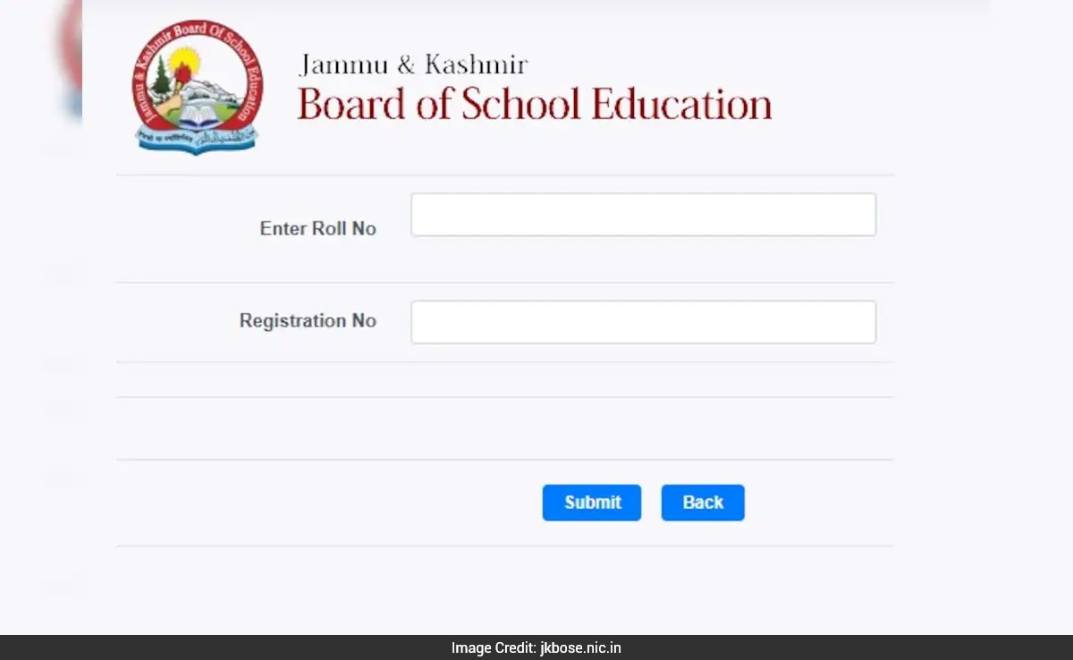 Jammu and Kashmir JKBOSE class 12 October-November session 2025 result ...