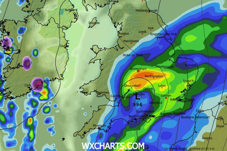 Birmingham braced for '10mm an hour rain storm' with date of arrival ...