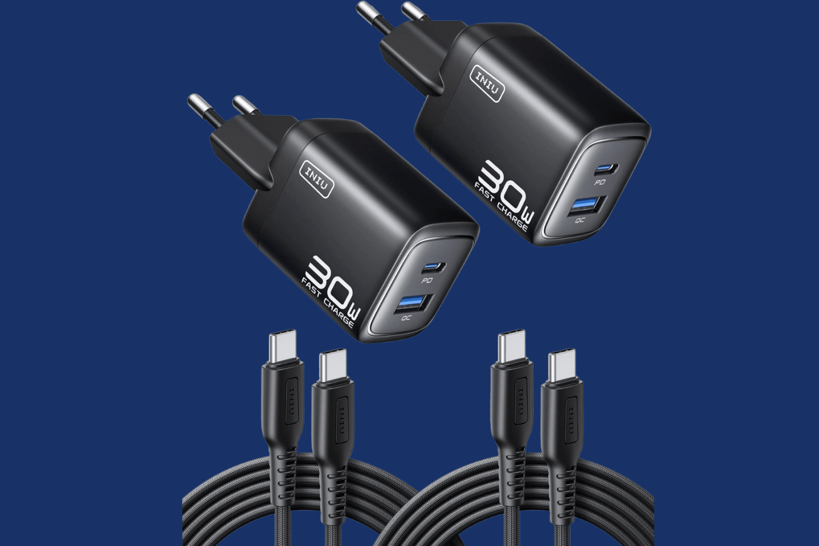 INIU 30‑W‑Lader im Doppelpack für unter 16 Euro