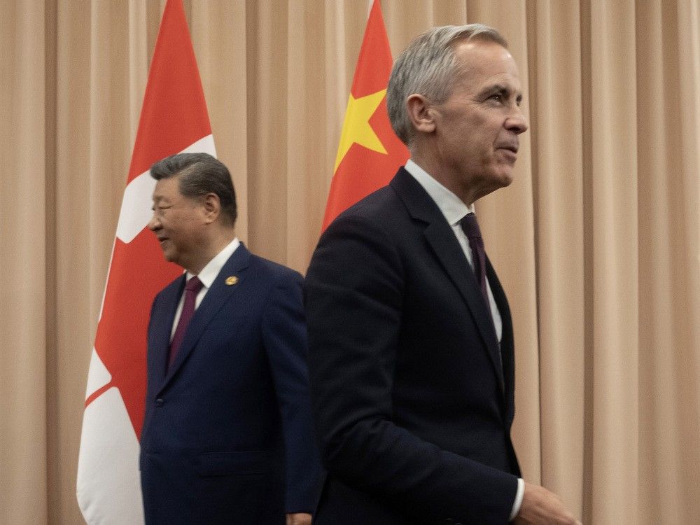 Carney lands in Beijing looking to land deals and mend fences broken in ...