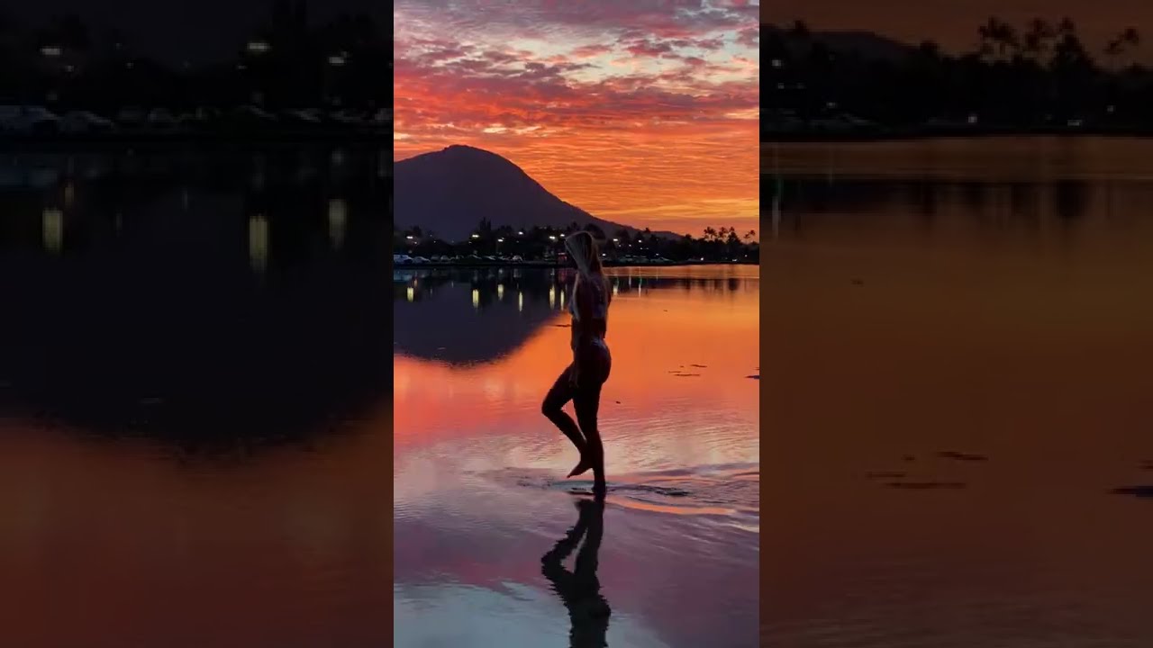 What a Hawaiian sunrise looks like from the water