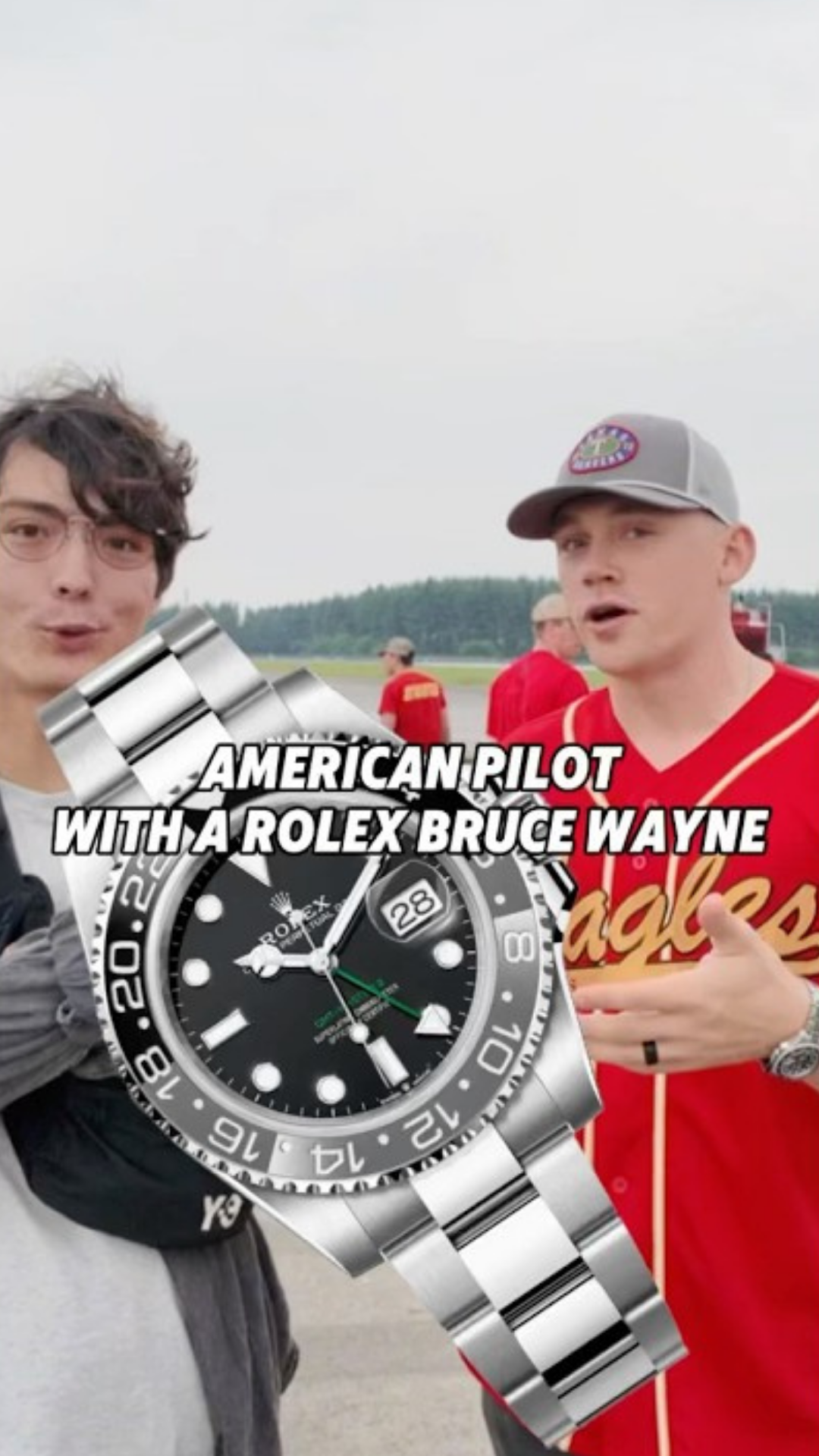 Rolex GMT Bruce Wayne Top Gun Graduate watch