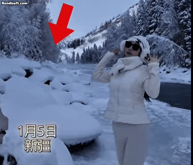 Tourists escape sudden ice surge at Chinese river