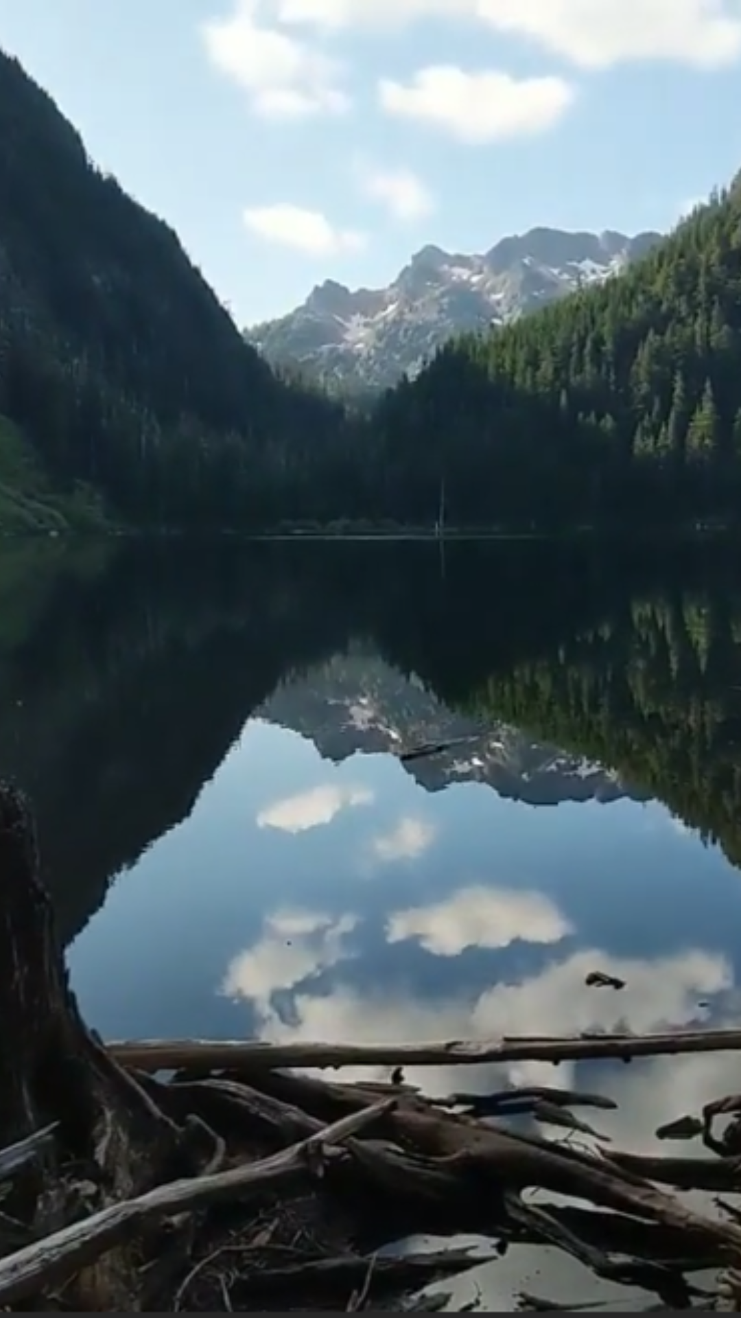 Scenes of beautiful lakes in nature