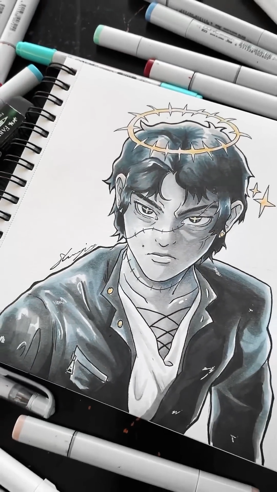 Participating in the art pause drawing challenge