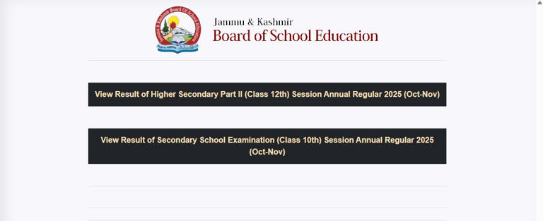 Jammu and Kashmir class 12 board results declared. Direct link to check ...
