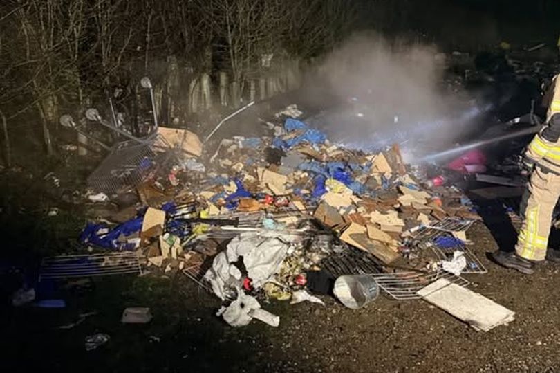 Fly-tippers show 'utter disregard' after seven fires in 24 hours