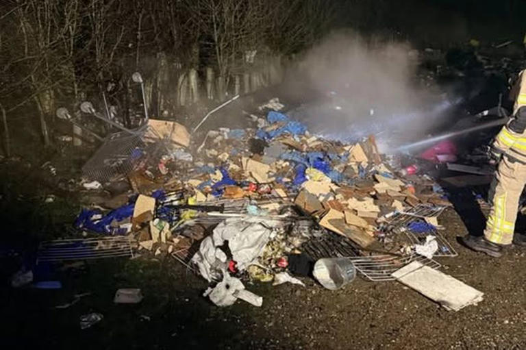 Fly-tippers show 'utter disregard' after seven fires in 24 hours